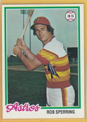 1978 TOPPS BASEBALL ROB SPERRING #514 ASTROS EX/EXMT *93130 | eBay
