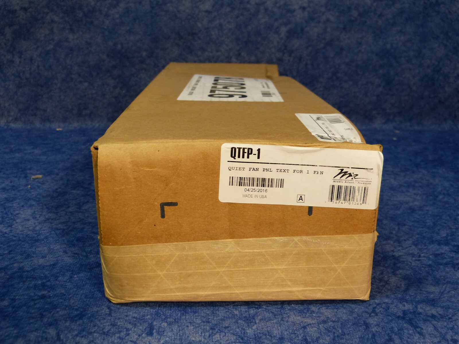 NEW Middle Atlantic QTFP-1 3RU FAN PANEL, 50 CFM, TEXTURED, 1 FAN (Q2 ...