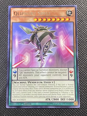 YuGiOh! Qliphort Shell NECH-EN025 Rare 1st Edition Near Mint The New ...