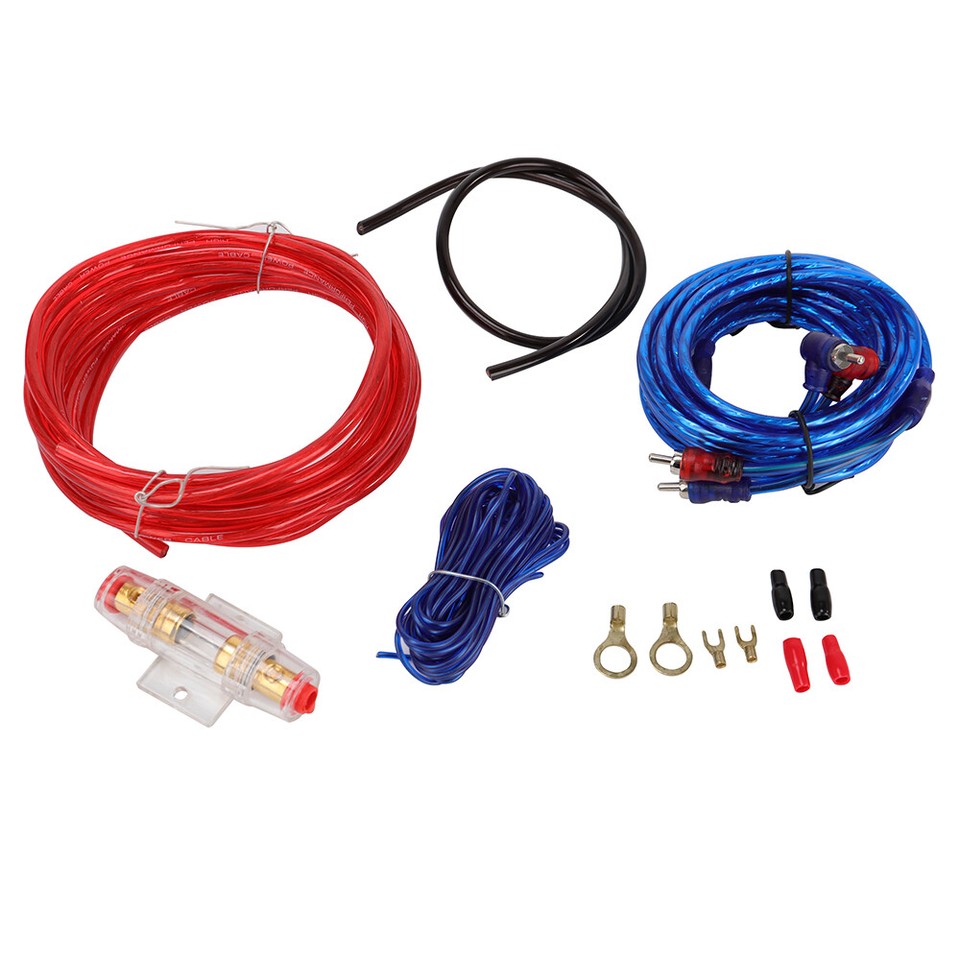 1500W Car Audio Cable Kit Amp Amplifier Install RCA Subwoofer Sub ...
