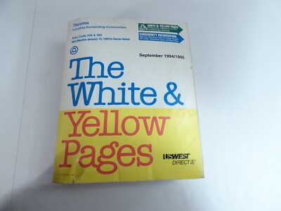 1994 1995 September Tacoma White and Yellow pages | eBay