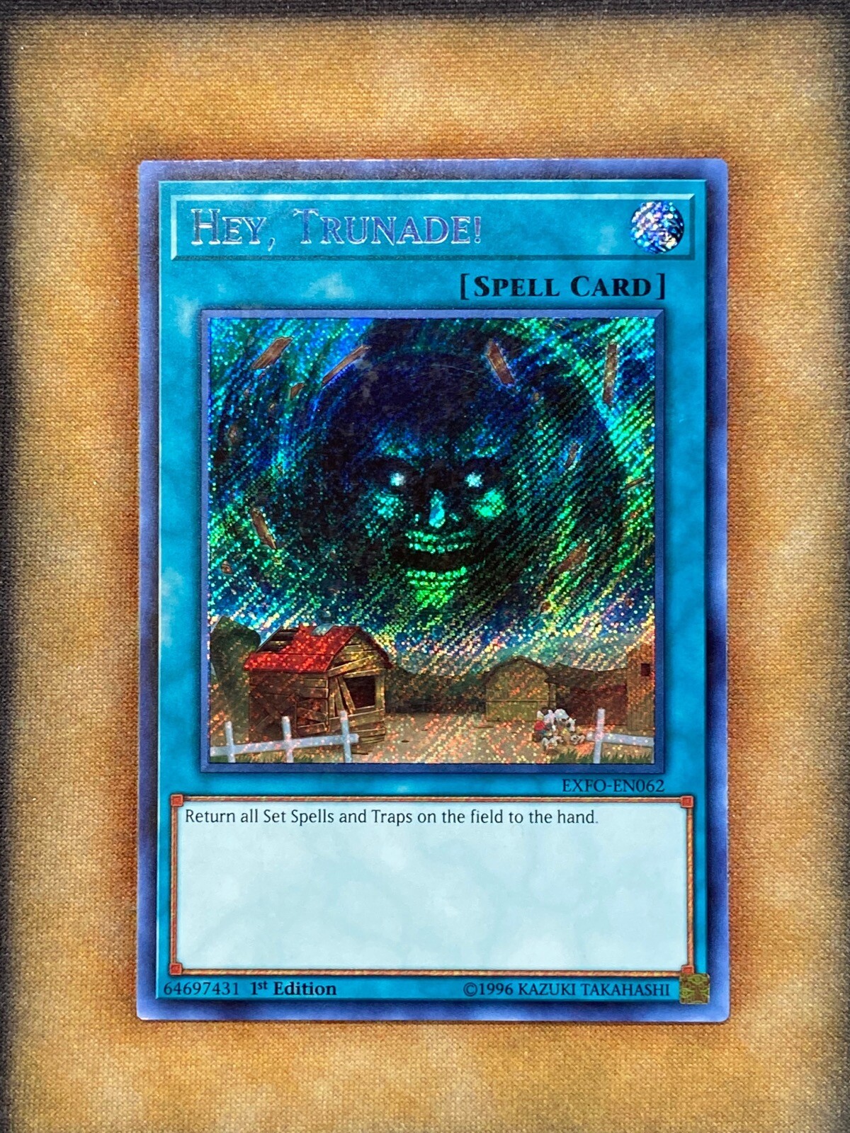 Yugioh Hey, Trunade! EXFO-EN062 Secret Rare 1st Ed NM | eBay UK