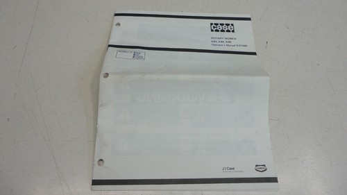 CASE ROTARY MOWER MODELS K40, K44, AND K46 OPERATOR'S MANUAL PART# 9 ...