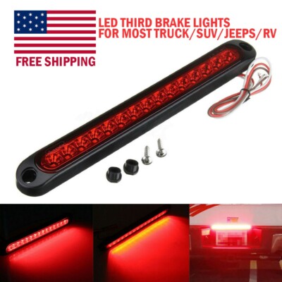 Universal Red Car Auto 15LED 12V High Mount Third 3RD Brake Stop Tail ...