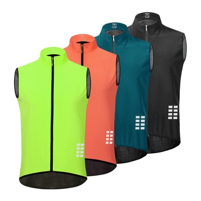 Men Cycling Vest MTB Gilet Mountain Road Bike Vest Sleeveless Jersey ...