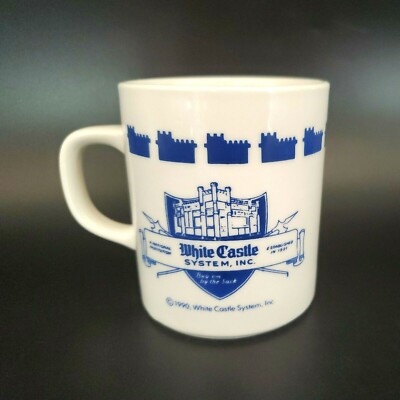 White Castle 1990 Double Sided Logo Coffee Mug Cup | eBay