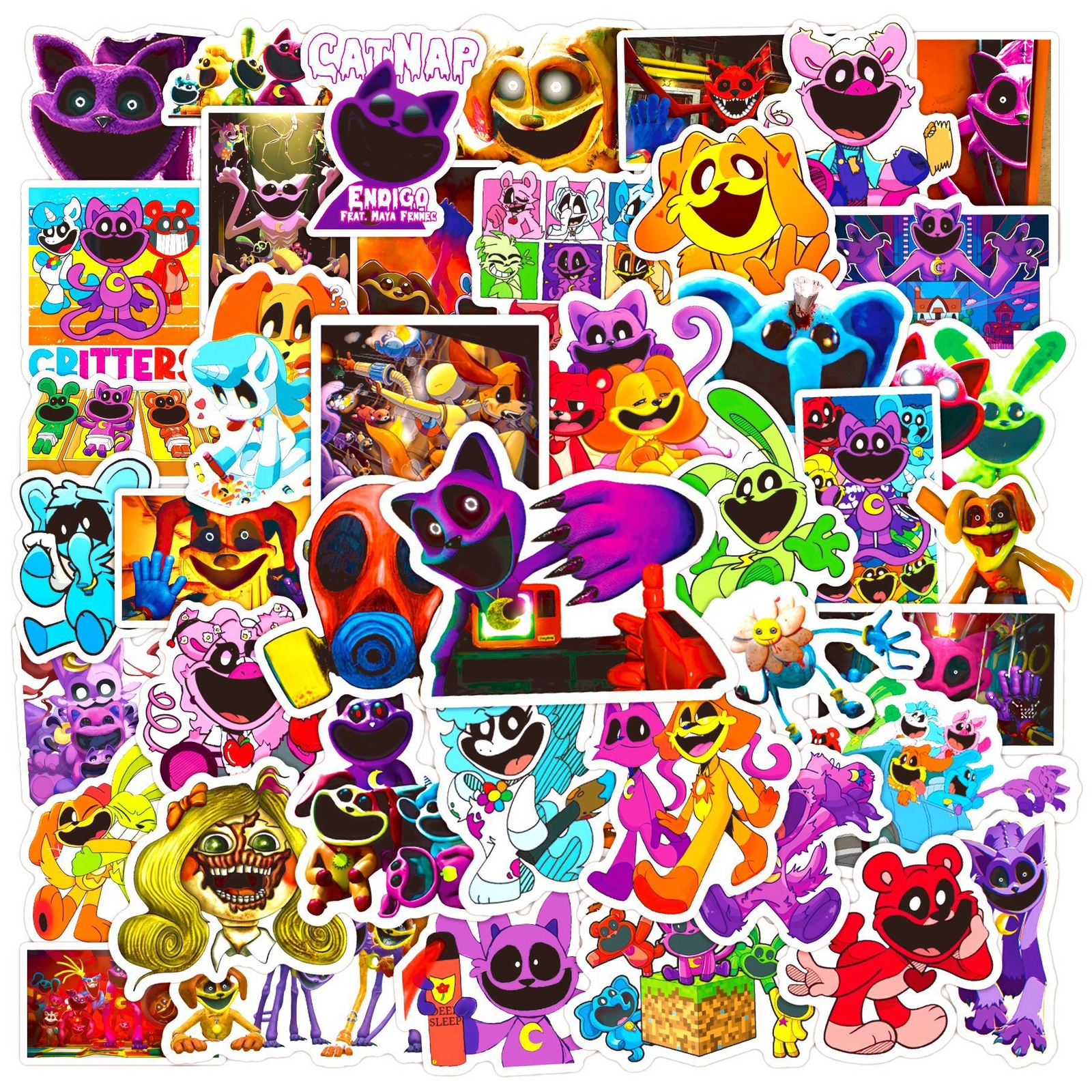 Colorful Stberry Patterned Smiling Critters Stiers Perfect For Gifts ...