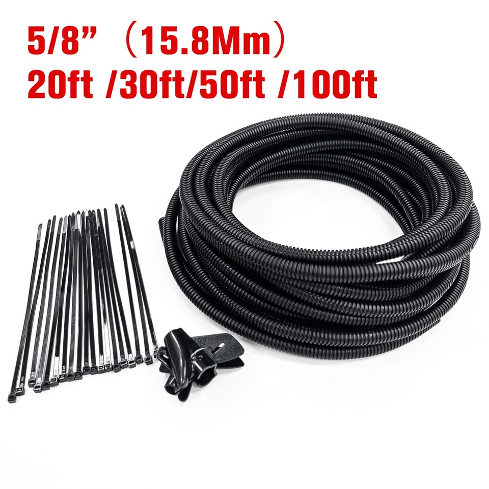 Split Conduit Wire Loom Tubing Wrap Protector Cable Sleeve Flex ...