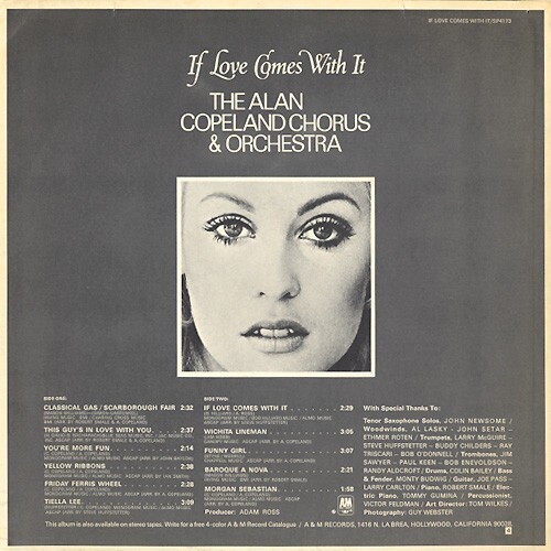 The Alan Copeland Singers "If Love Comes with It" LP excellent ...