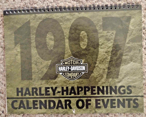 Harley-Davidson Calendar of Events 1997 Vintage H-D Dealer Calendar | eBay