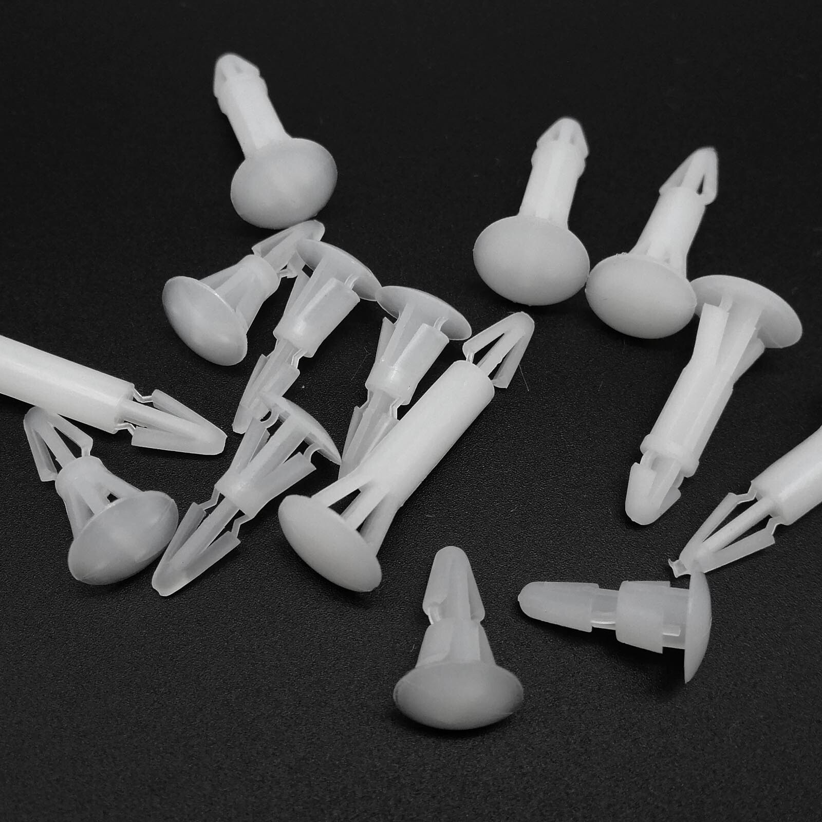 50pc Nylon Plastic Standoff Spacer Rivet Push In Fixed Support PCB ...