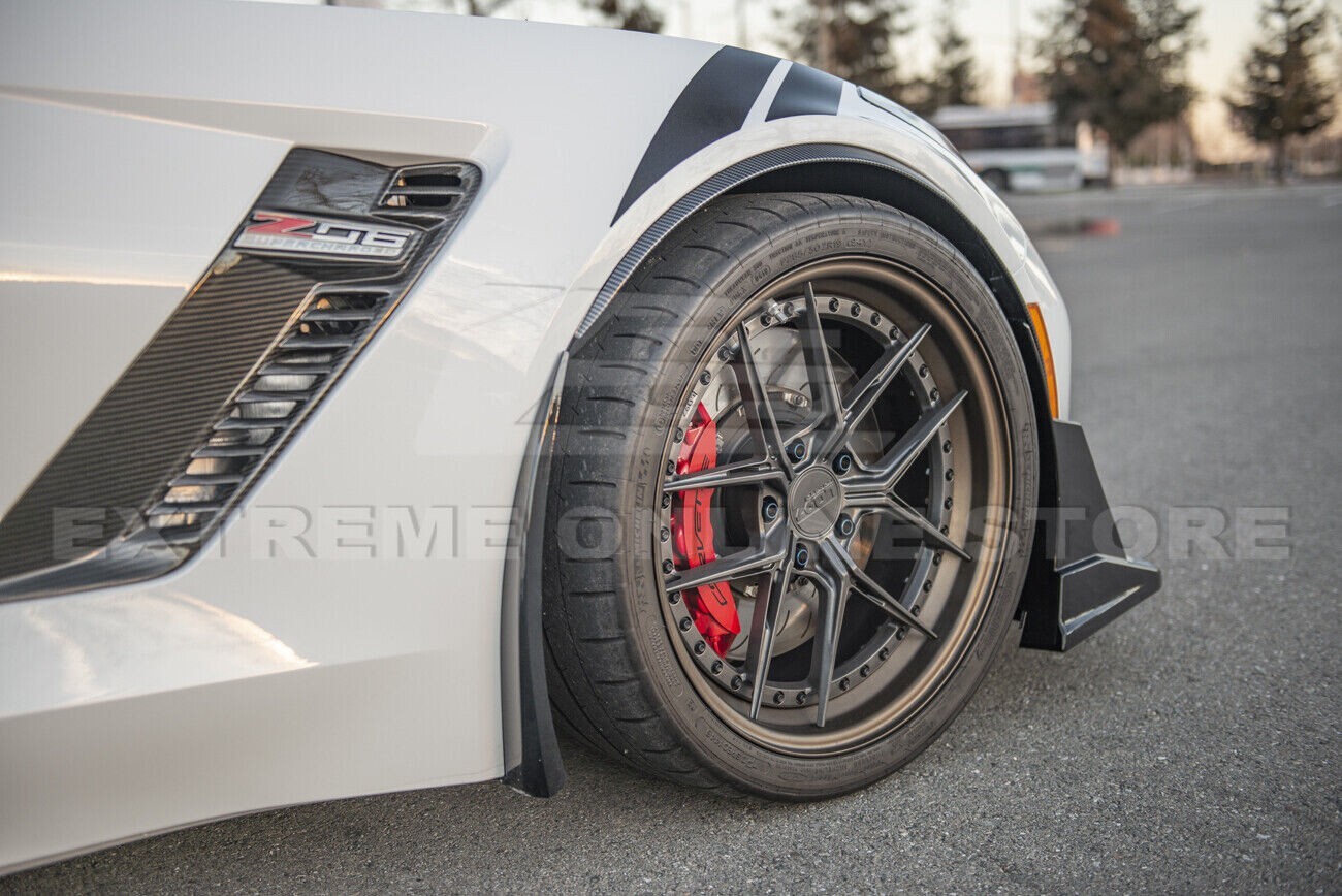 Fit 14-19 C7 Corvette Hydro-Dipped Carbon Fiber Print Front Wheel ...