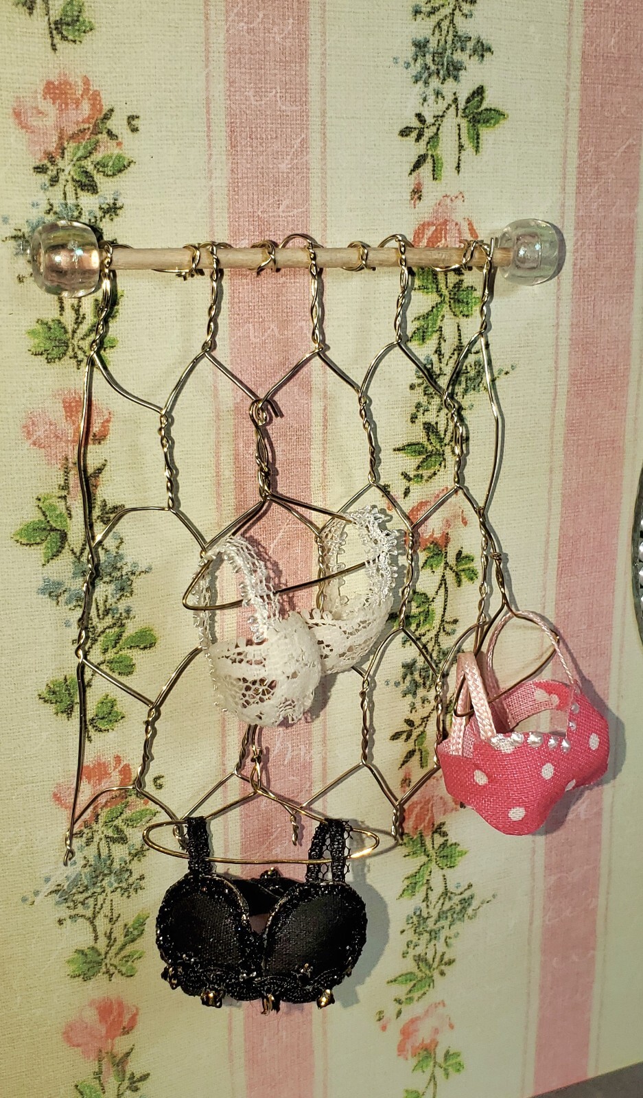 Miniature Dollhouse Room Box 1 in scale Artisan Bra Closet | eBay