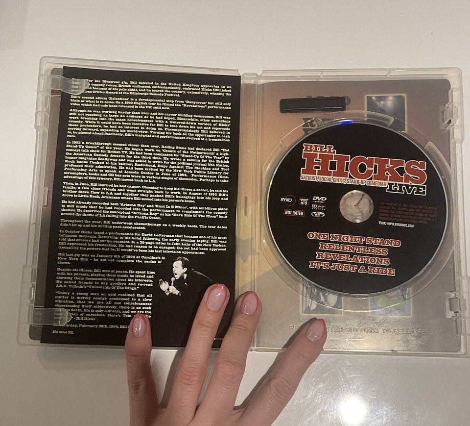 Bill Hicks Live: Satirist, Social Critic, Stand Up Comedian (DVD, 2004 ...