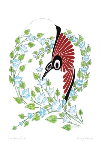 Hummingbird Danny Dennis Art Card Tsimshian Northwest Coast Native | eBay