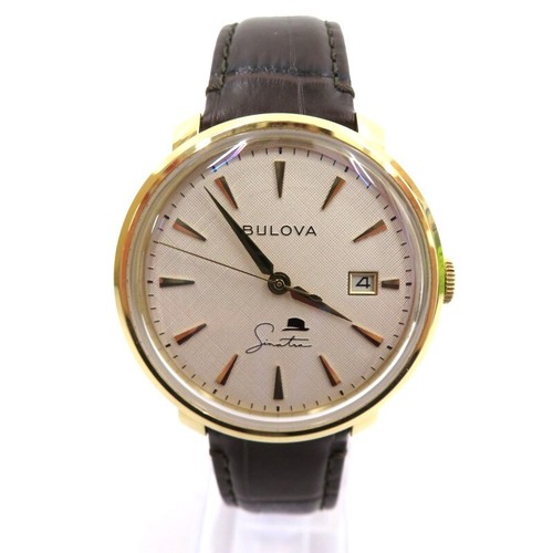 Used .BULOVA Frank Sinatra Collection Gold Dial Analog Automatic Watch ...