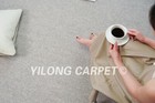Light Gray Soft Plain Carpet Custom handtufted Minimalist Style Area ...