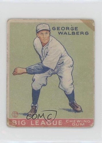 1933 Goudey Big League Chewing Gum R319 Rube Walberg #145 Rookie RC | eBay