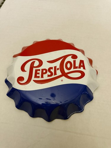 Reproduction Pepsi Cola Pop Bottle Cap Metal Sign | eBay