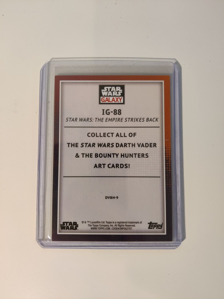 2023 Topps Chrome Star Wars Galaxy IG-88 #DVBH-9 Aqua Refractor /199 ...