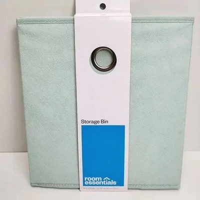 LOT OF 6 Target Room Essentials 11" Fabric Mint Collapsible Storage ...