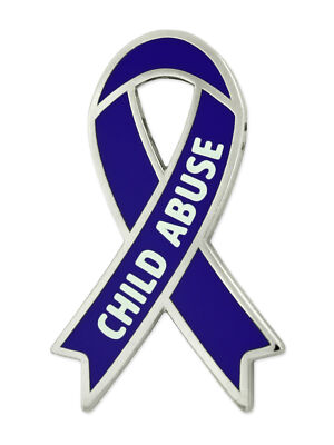 PinMart's Child Abuse Blue Awareness Ribbon Enamel Lapel Pin | eBay