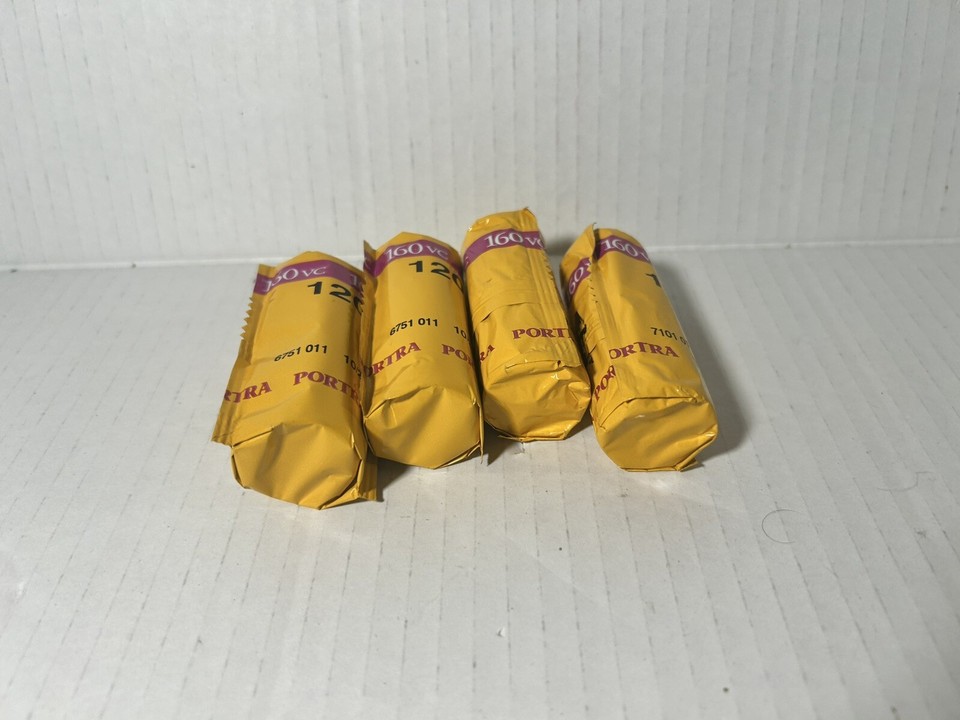 Lot 4x Rolls Kodak Portra 160VC 120 Film - Expired 2004 /2006 Sealed ...
