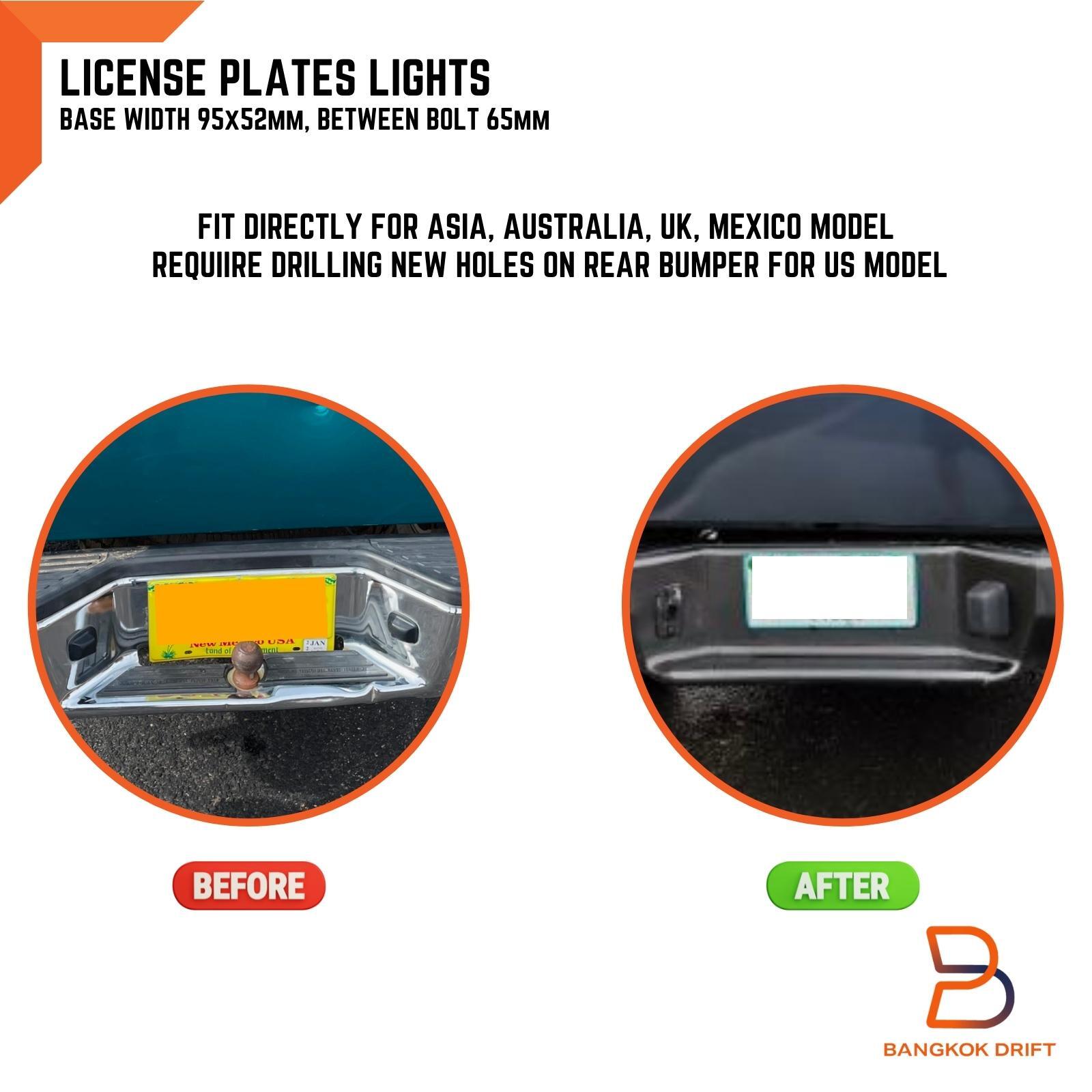 Rear Bumper License Plate Light For Nissan Hardbody D21 Pickup Ute ...