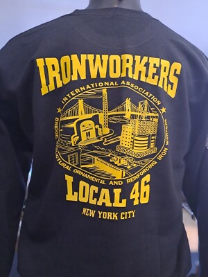 Iron Workers Union Local 46 Rebar, Rodbusters, Lathers Crewneck all ...