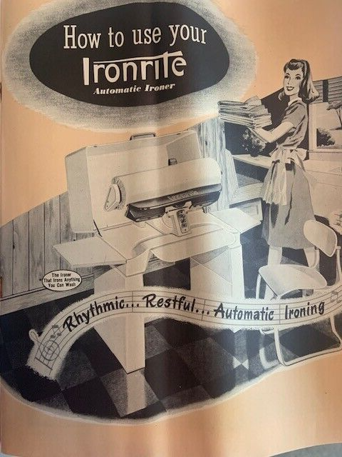 VINTAGE IRONRITE MODEL 85 MANGLE WITH ORIGINAL MANUAL AB 202126 | eBay