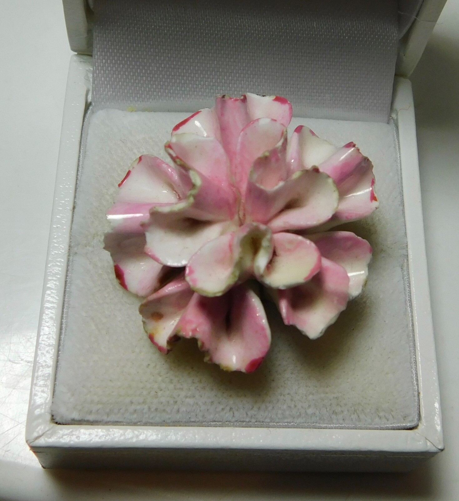 British Vintage Hand Painted Bone China Pink Carnatio… - Gem