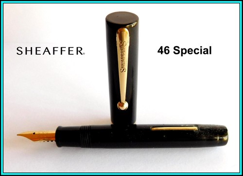 SHEAFFER 46 Special - SHORT VERSION - Black Celluloid 1920's - READY TO ...