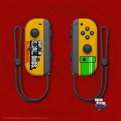 Super Mario Bros Plumbing Joy-Con Custom DIY Shells for Nintendo Switch ...