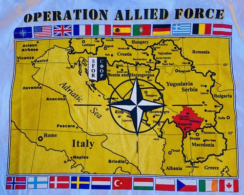 Operation Allied Force-Aviano Air Base, Military Op Vintage T shirt ...