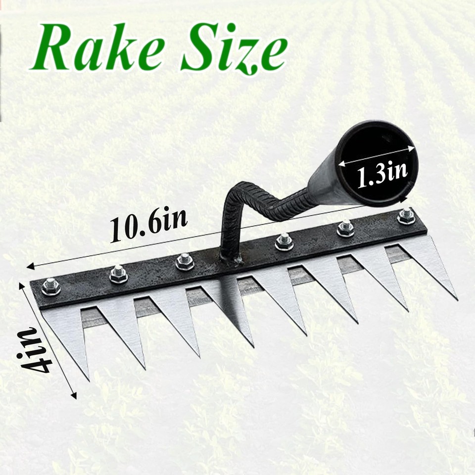 Upgrade Iron Weeding Rake 2.0, 2025 New Iron Rake for Gardening and ...