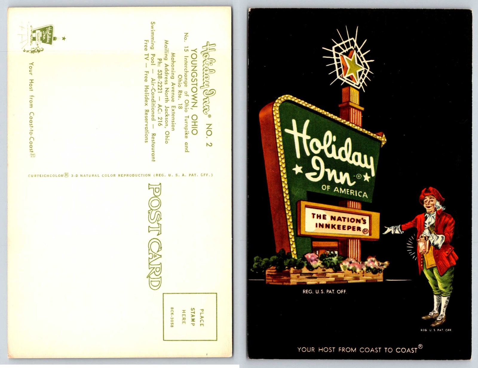 Youngstown Ohio Holiday Inn No 2 Postcard AF166 | eBay