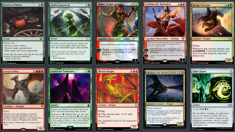 Custom Commander Deck EDH The Ur-Dragon DRAGON TRIBAL Magic MTG | eBay