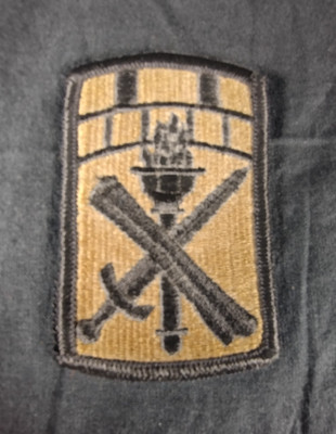 US Army 18th Military Police Brigade Patch OD Green Black Torch ...