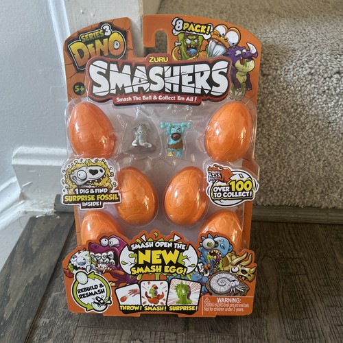 ZURU Smashers Smash Ball Collectibles Series 3 Dino 8 PacK Rare ...