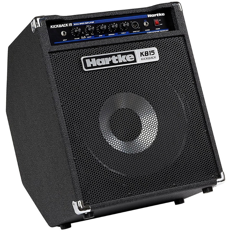 Hartke Kickback KB15 15" Bass Combo Amp + 18' Mogami Gold Straight - R ...