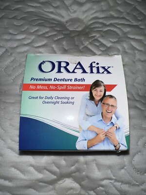 (1) Orafix Premium Denture Bath Daily Storage, No Mess, No Spill ...