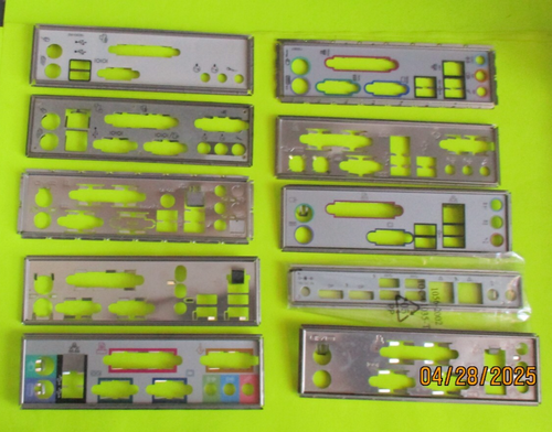 I/O Back PLATE BACK SHIELD UNKNOWN MOTHERBOARDS X 10 NEW AND USED | eBay UK