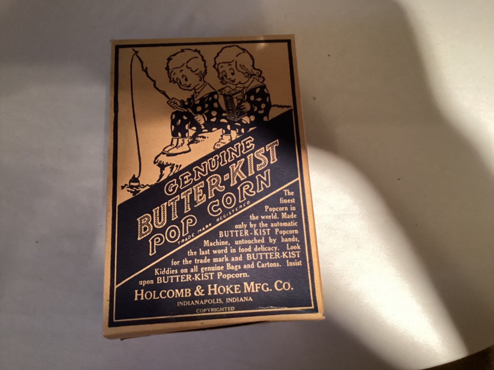 Early 1900s Holcolm & Hoke, Indianapolis, Butter-Kist Pop Corn Box | eBay