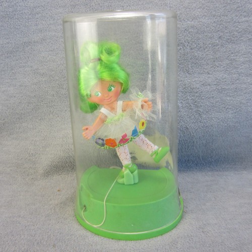 Ideal FLATSY SPINDERELLA Green Haired Doll in Case Pull String ...