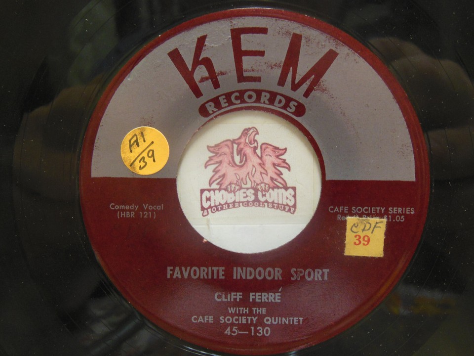 Cliff Ferré – Rosie Don't Bang On The Piano / Favorite Indoor, 45 RPM ...