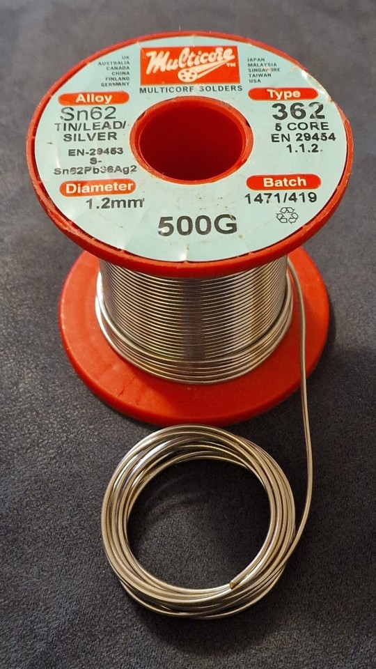 MULTICORE SOLDERS L-M-P LOW MELT SILVER-LOADED INDUSTRIAL-ELECTRICAL ...