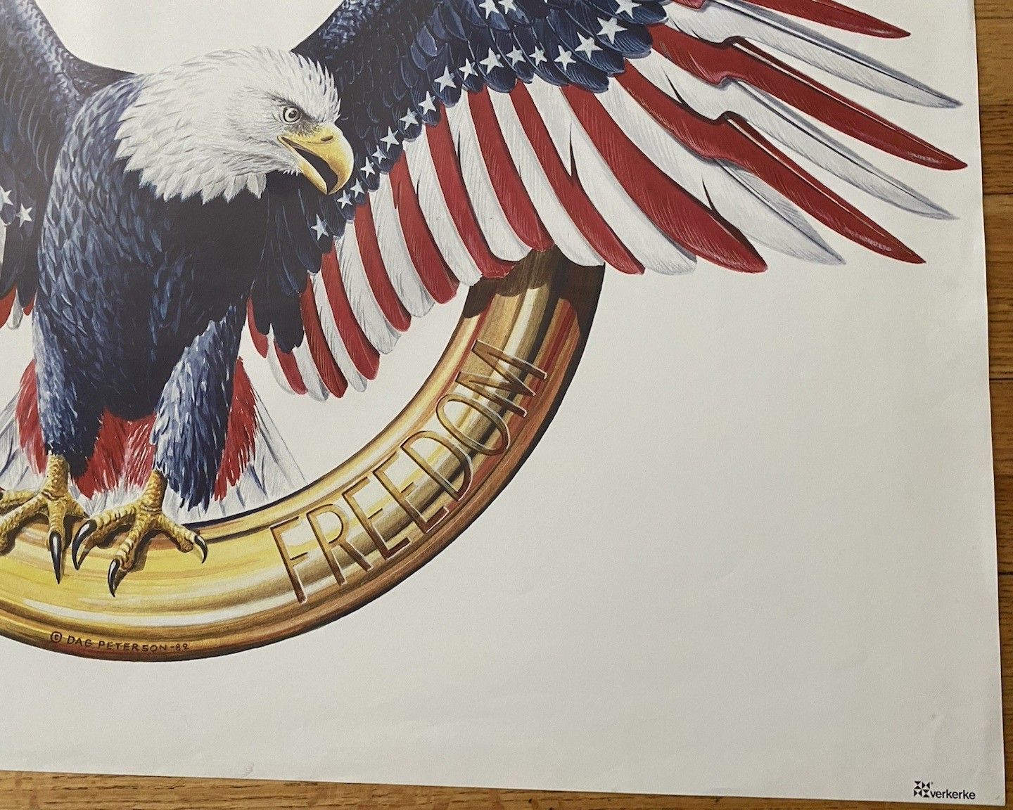 American Eagle VERKERKE 6398 1983 Poster 36"X 24"Vintage | eBay