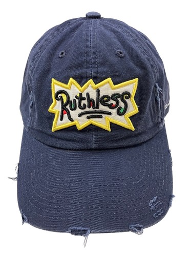 Field Grade Men's Slideback Hat Blue Distressed Embroidered Ruthless ...