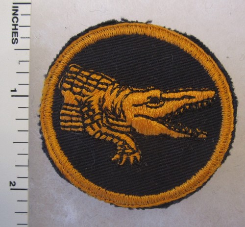 UNIVERSITY of FLORIDA ROTC (Cap Size) PATCH Cut Edge TWILL Vintage ...