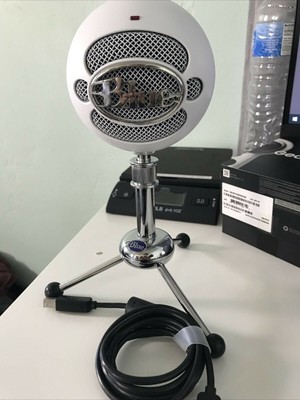 Logitech Blue Snowball Plug and Play USB Microphone White 836213001851 ...